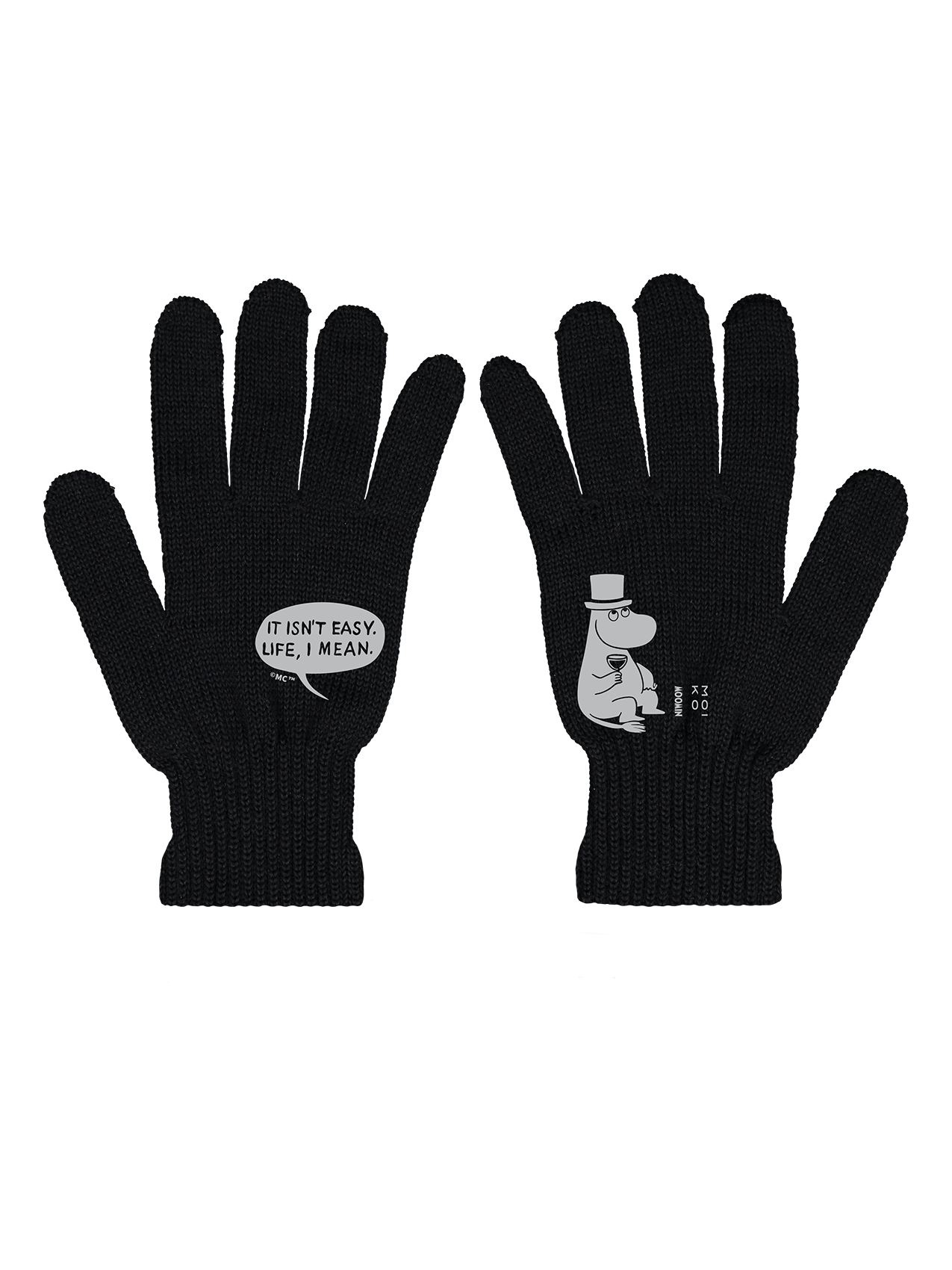 "The Philosopher" Moominpappa merinogloves - Moiko